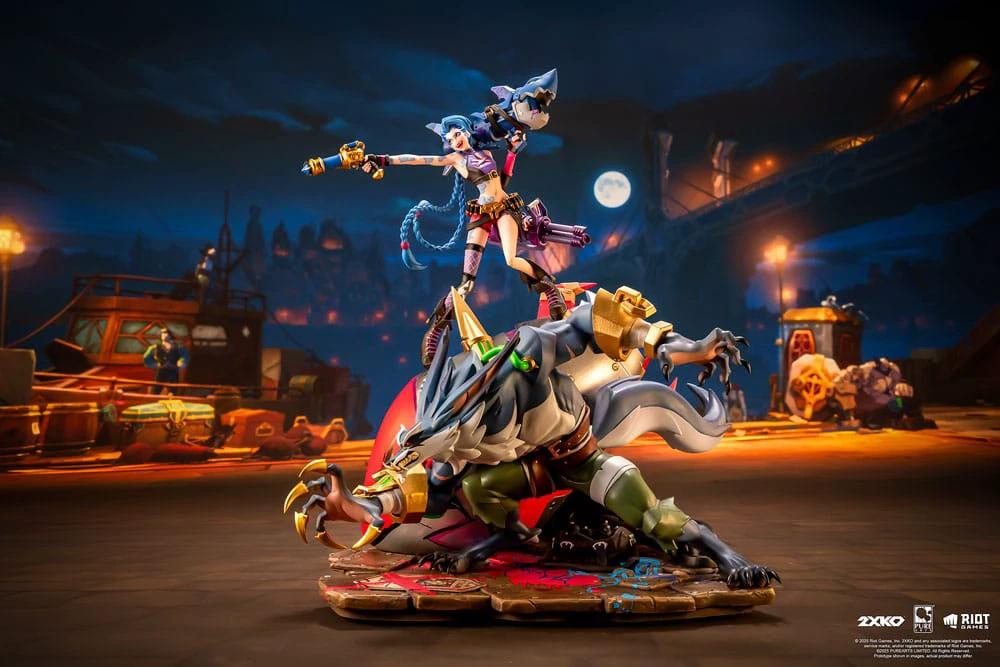 League of Legends Estatua 1/10 2XKO Jinx & Warwick Diorama 37 cm ...